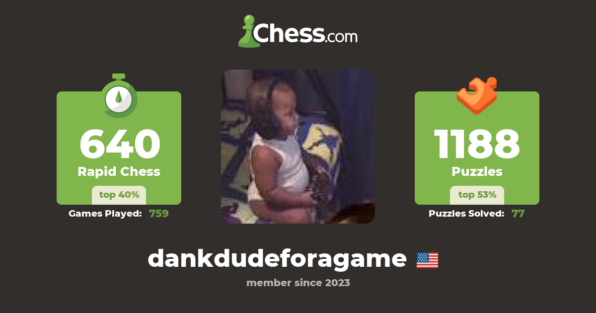 dank dude for a game (dankdudeforagame) - Chess Profile - Chess.com