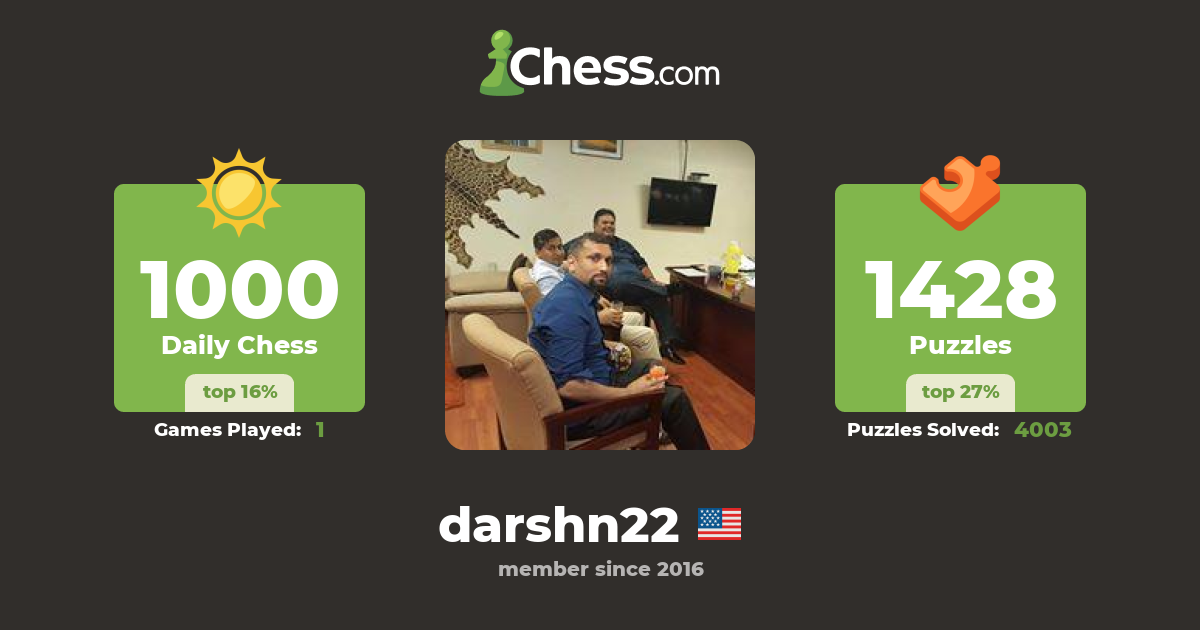Darshan Singh (darshn22) - Chess Profile - Chess.com