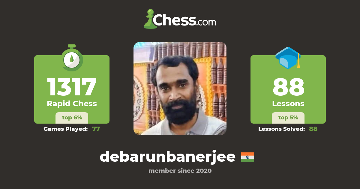 Debarun Banerjee (debarunbanerjee) - Chess Profile - Chess.com