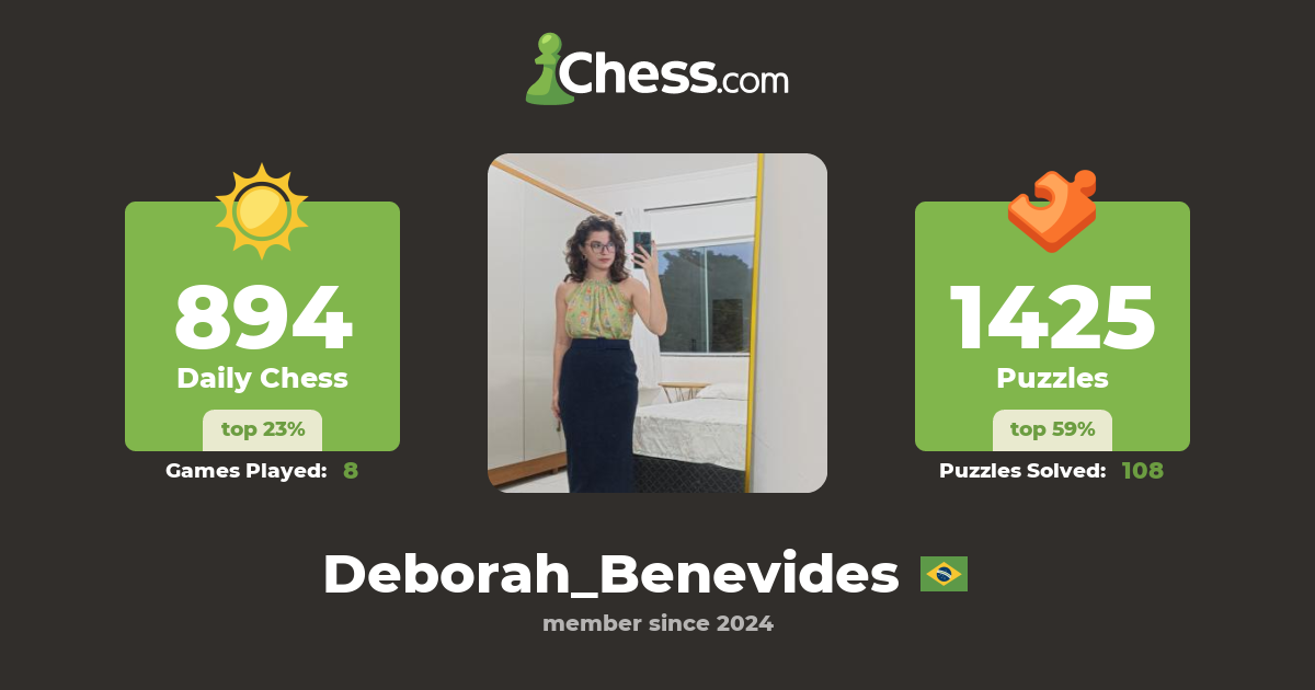 Deborah_Benevides - Chess Profile - Chess.com