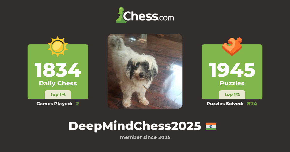 SANJAY RAJ MUKUNDAN (DeepMindChess2025) - Chess Profile - Chess.com