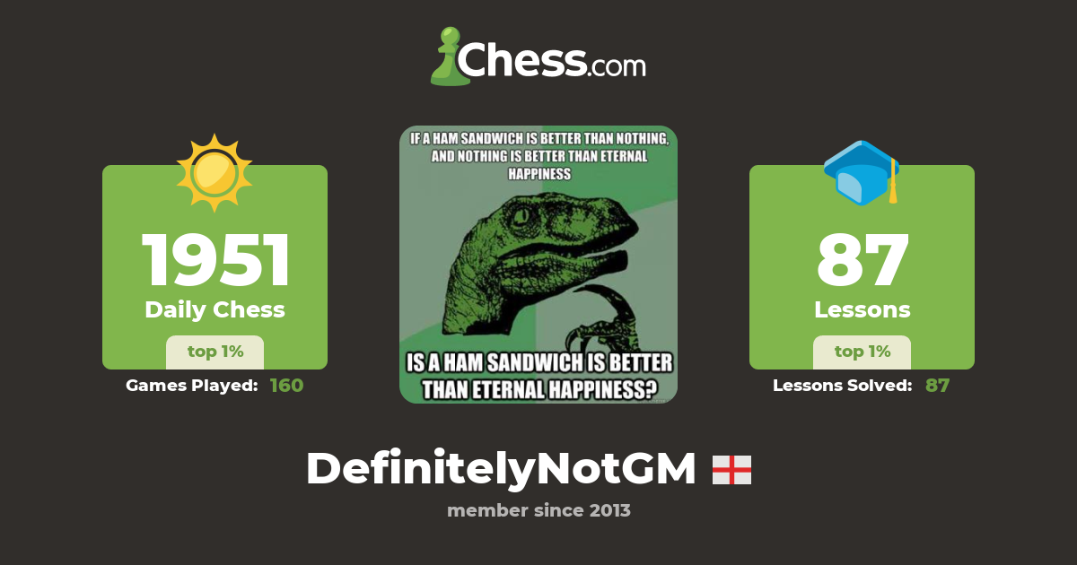 DefinitelyNotGM - Chess Profile - Chess.com
