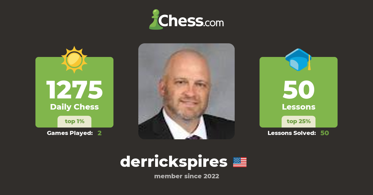 Derrick Spires (derrickspires) - Chess Profile - Chess.com