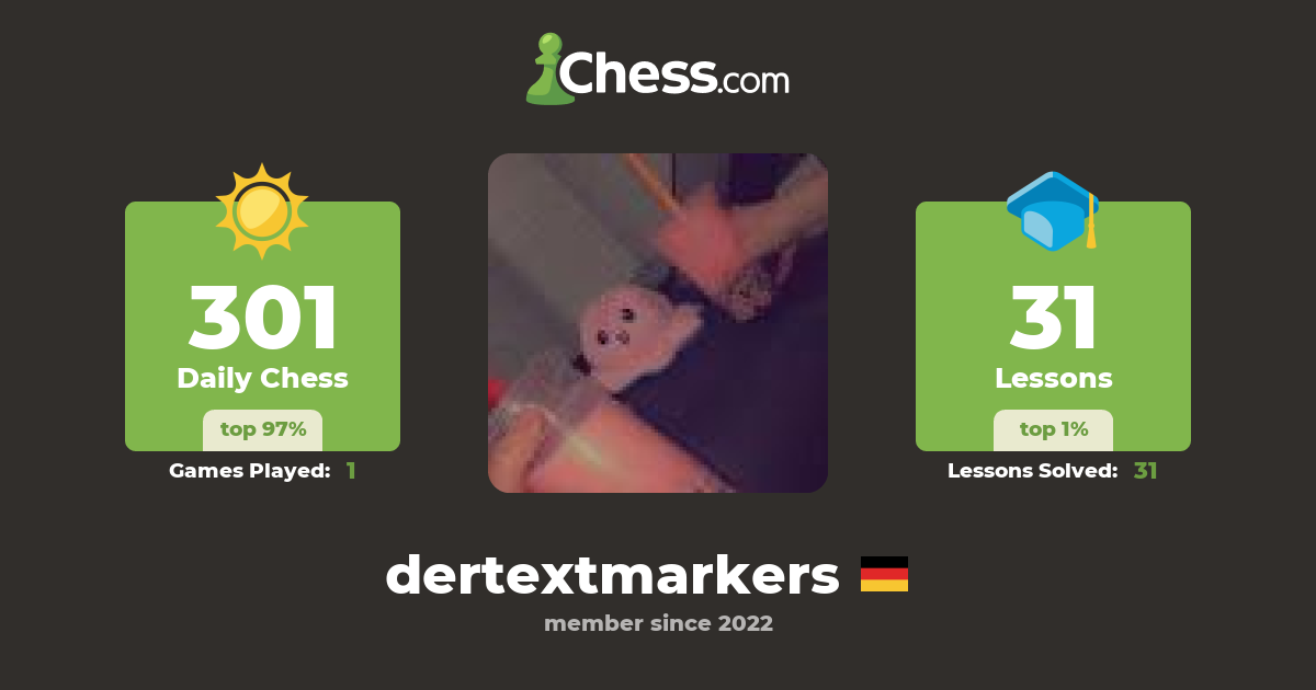Der Textmarker (dertextmarkers) - Chess Profile - Chess.com