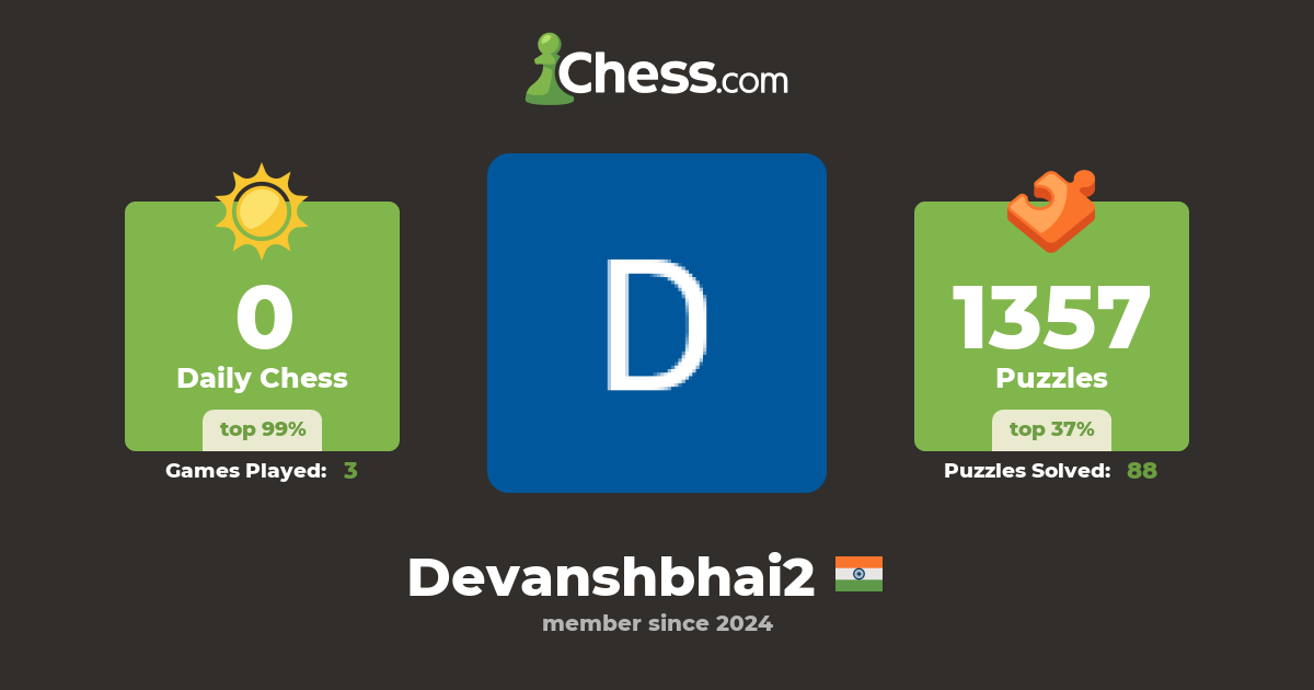 Devansh Garg (Devanshbhai2) - Chess Profile - Chess.com