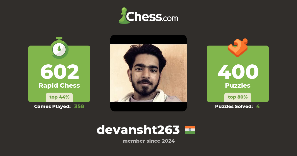 Devansh Awasthi (devansht263) - Chess Profile - Chess.com