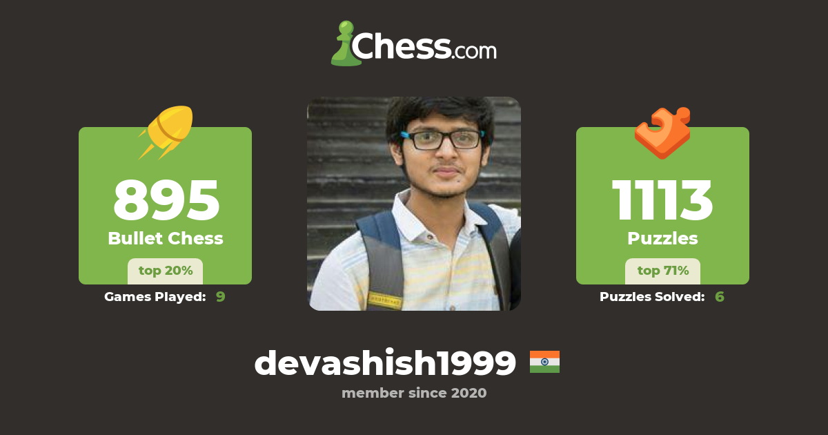 Devashish Gupta (devashish1999) - Chess Profile - Chess.com