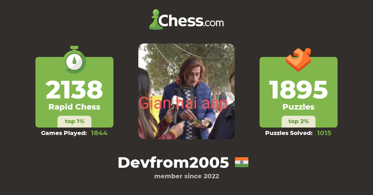 Dev (Devfrom2005) - Chess Profile - Chess.com