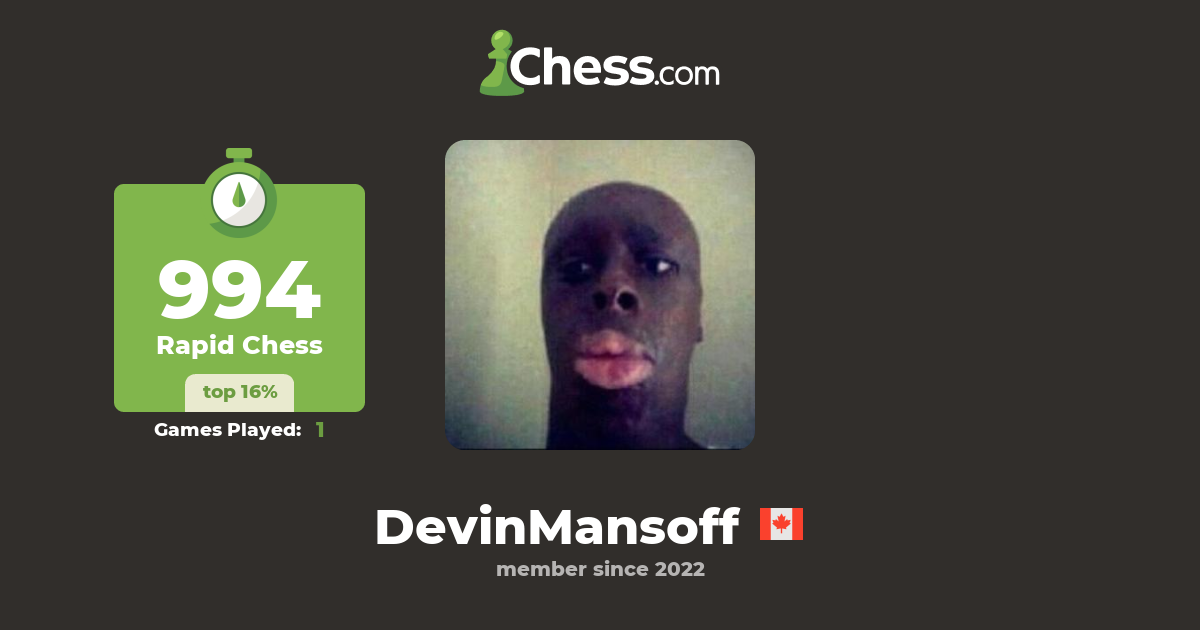 Devin Mansoff (DevinMansoff) - Chess Profile - Chess.com