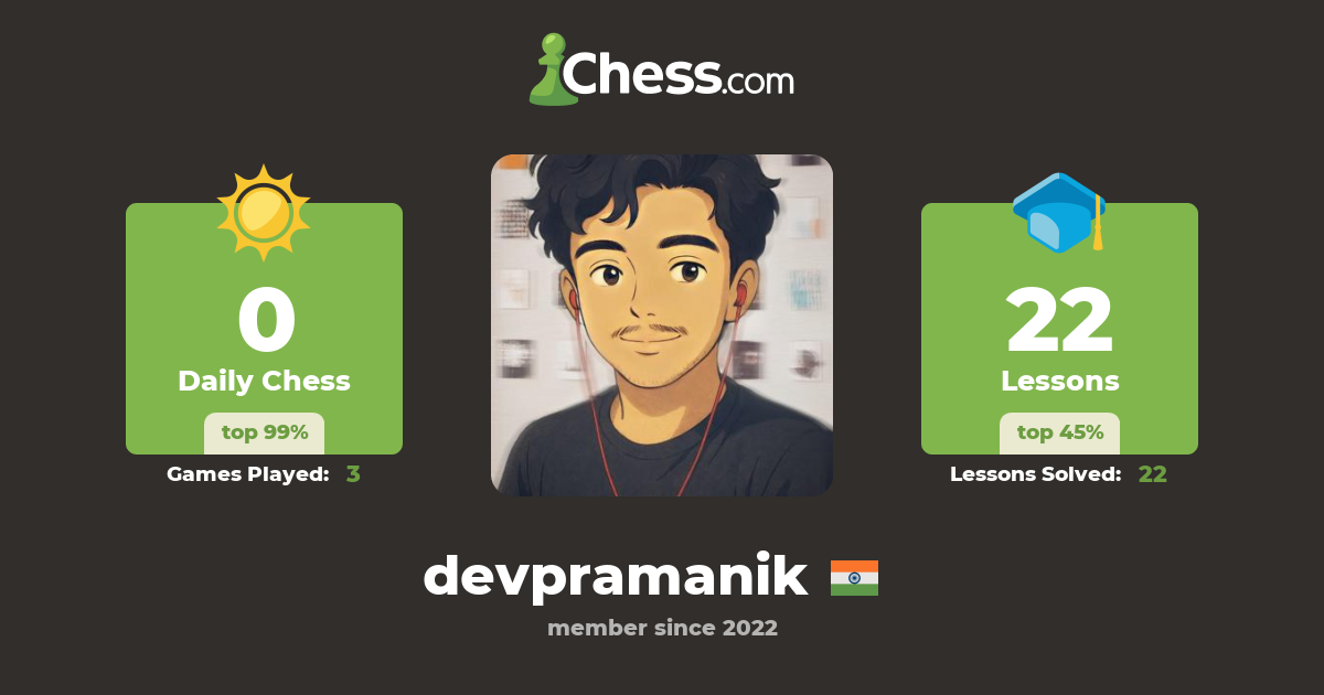 Dev Pramanik (devpramanik) - Chess Profile - Chess.com