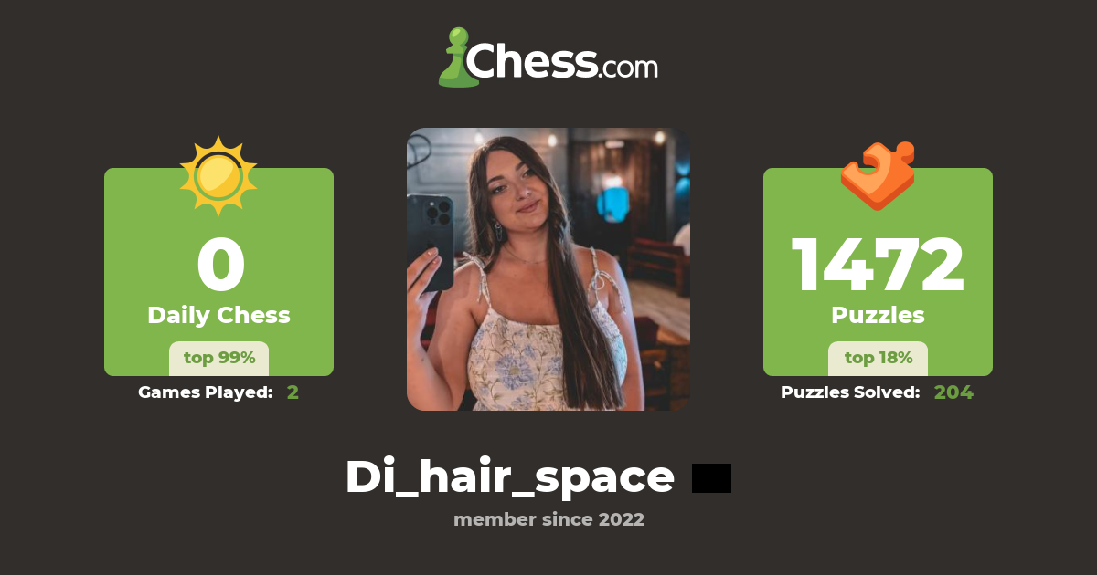 Діана Глущенко (Di_hair_space) - Chess Profile - Chess.com
