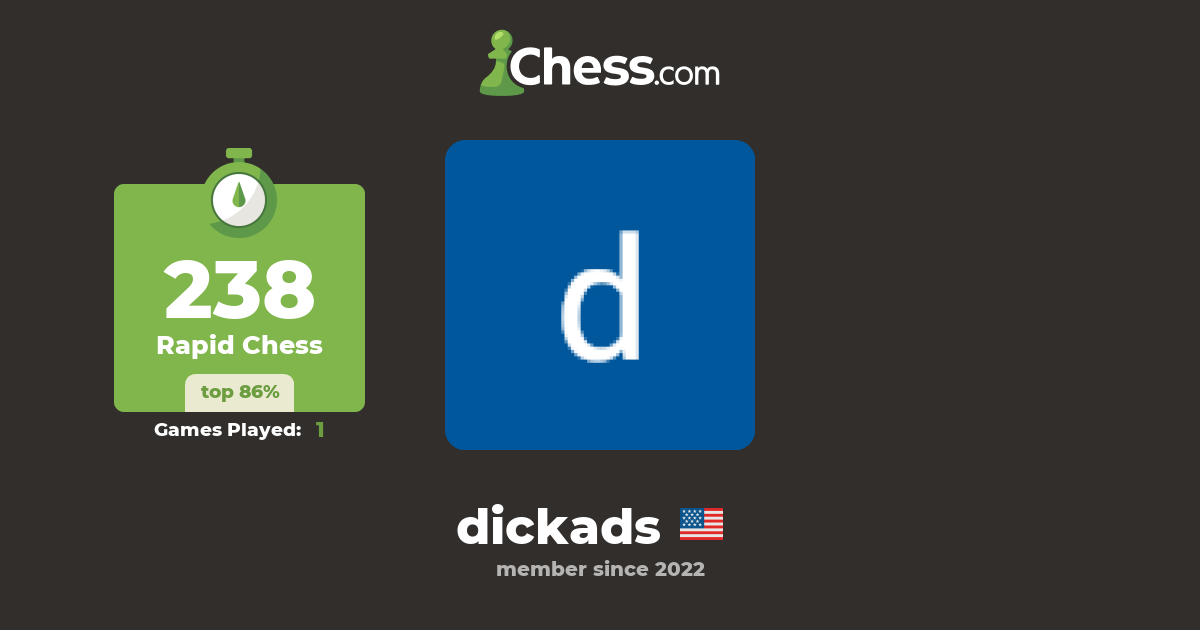 dick ads (dickads) - Chess Profile - Chess.com