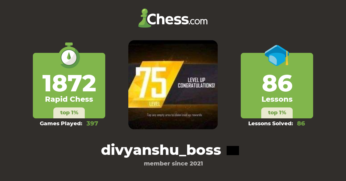 Divyanshu Sahu (divyanshu_boss) - Chess Profile - Chess.com