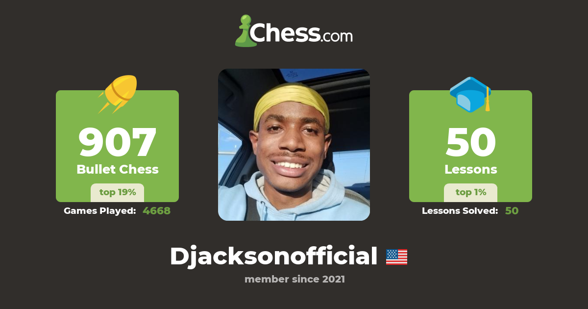 Daniel Jackson (Djacksonofficial) - Chess Profile - Chess.com