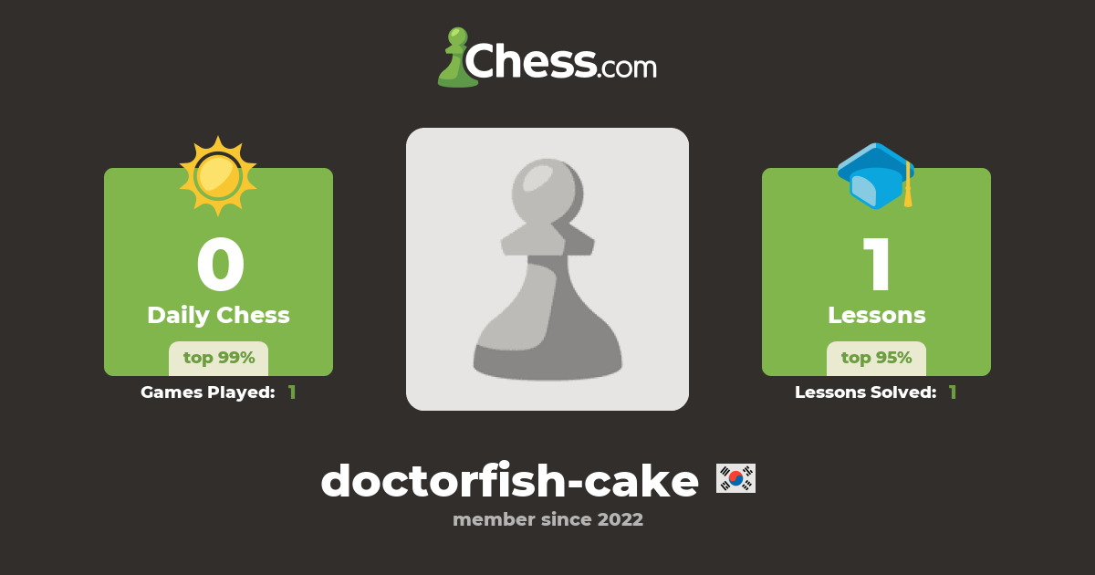 익사한 금붕어 (doctorfish-cake) - Chess Profile - Chess.com