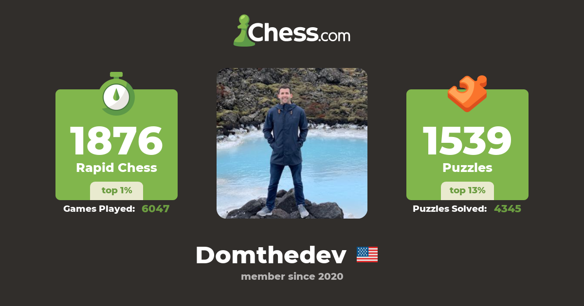 Dominic Senese (Domthedev) - Chess Profile - Chess.com