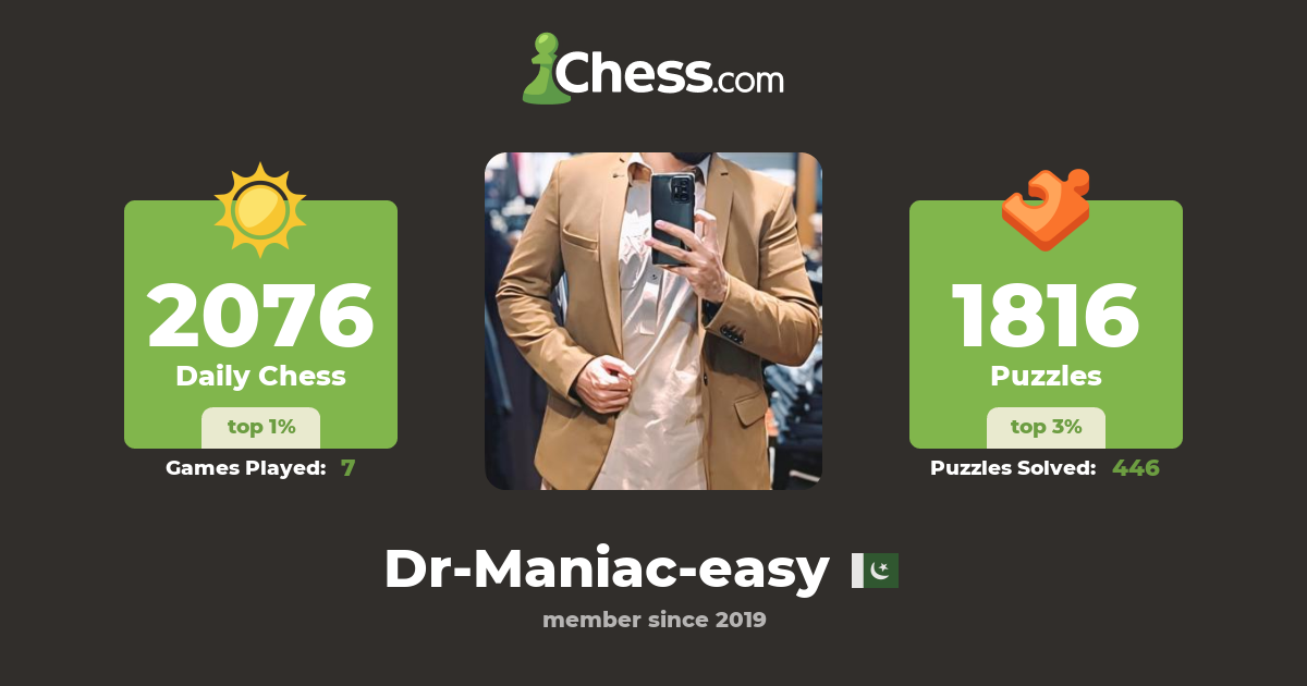 Dr-Maniac-easy - Chess Profile - Chess.com
