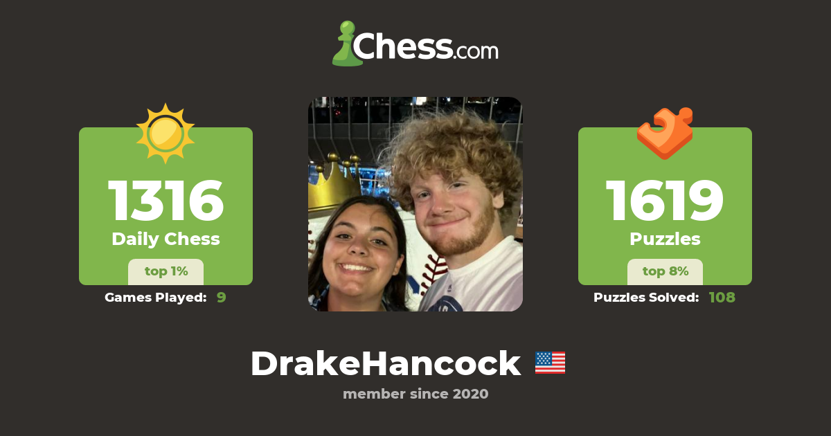 Drake Hancock (DrakeHancock) - Chess Profile - Chess.com