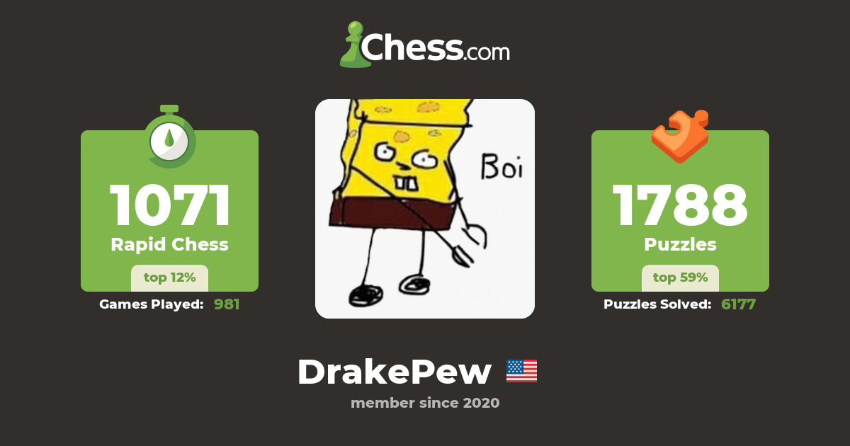 Drake Pew (DrakePew) - Chess Profile - Chess.com