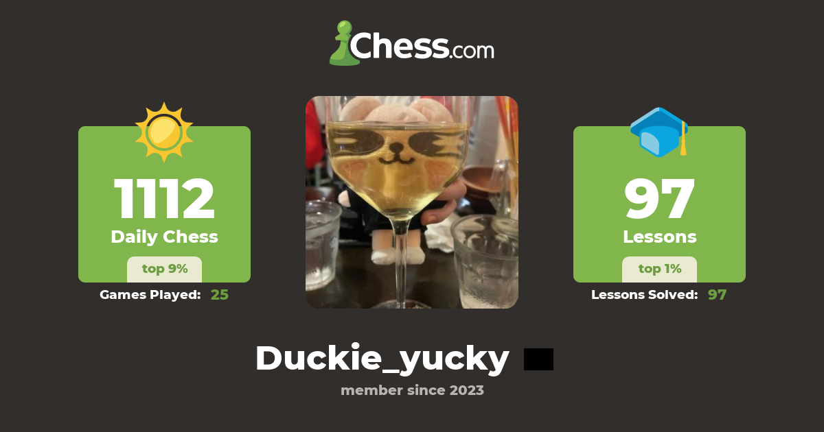 ~ᎴᎧ ᎷᎧᏒᏋ ᎧᎦ ᏇᏂᏗᏖ ᎷᏗᏦᏋᏕ ᎩᎧᏬ ᏂᏗᎮᎮᎩ~ (Duckie_yucky) - Chess Profile ...