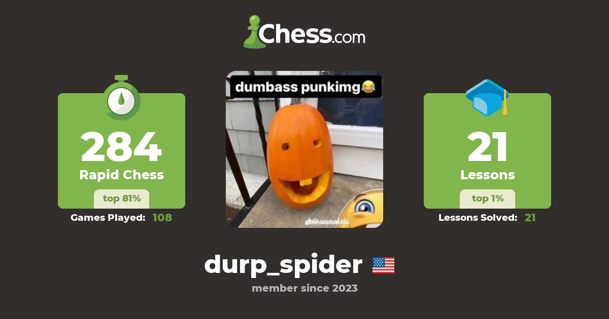 DuRp_ SPIDER (durp_spider) - Chess Profile - Chess.com