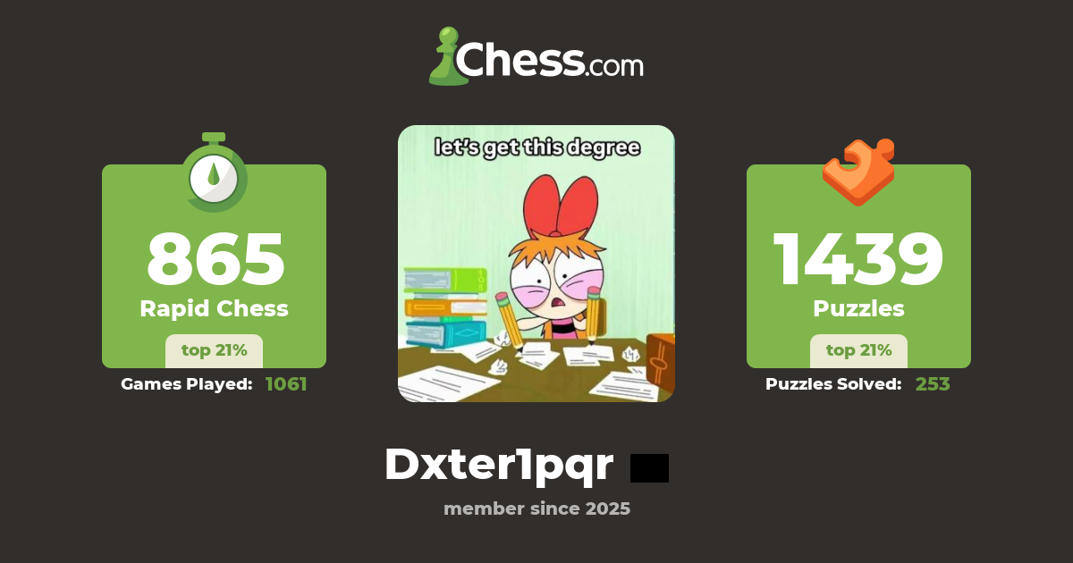 Dxter1pqr - Chess Profile - Chess.com