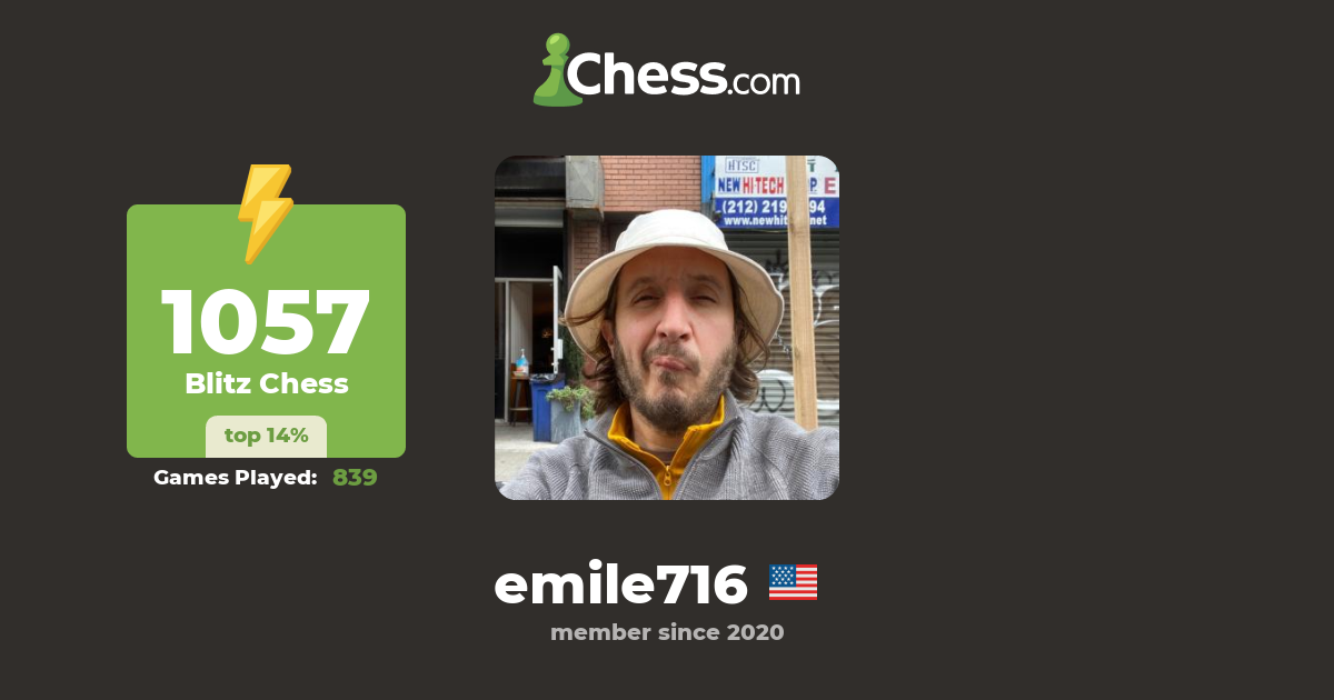 Emile H (emile716) - Chess Profile - Chess.com