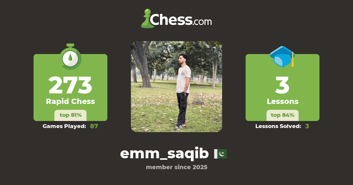 Muhammad Saqib (emm_saqib) - Chess Profile - Chess.com