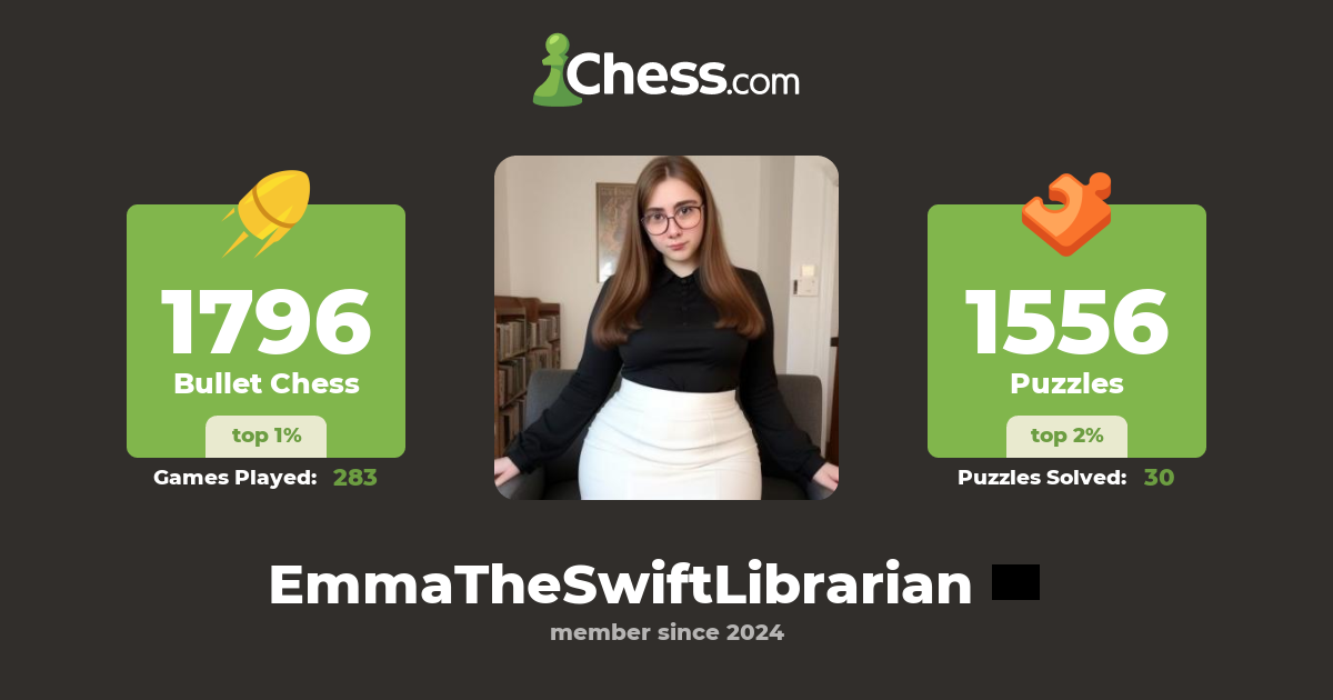 Emma (EmmaTheSwiftLibrarian) - Chess Profile - Chess.com