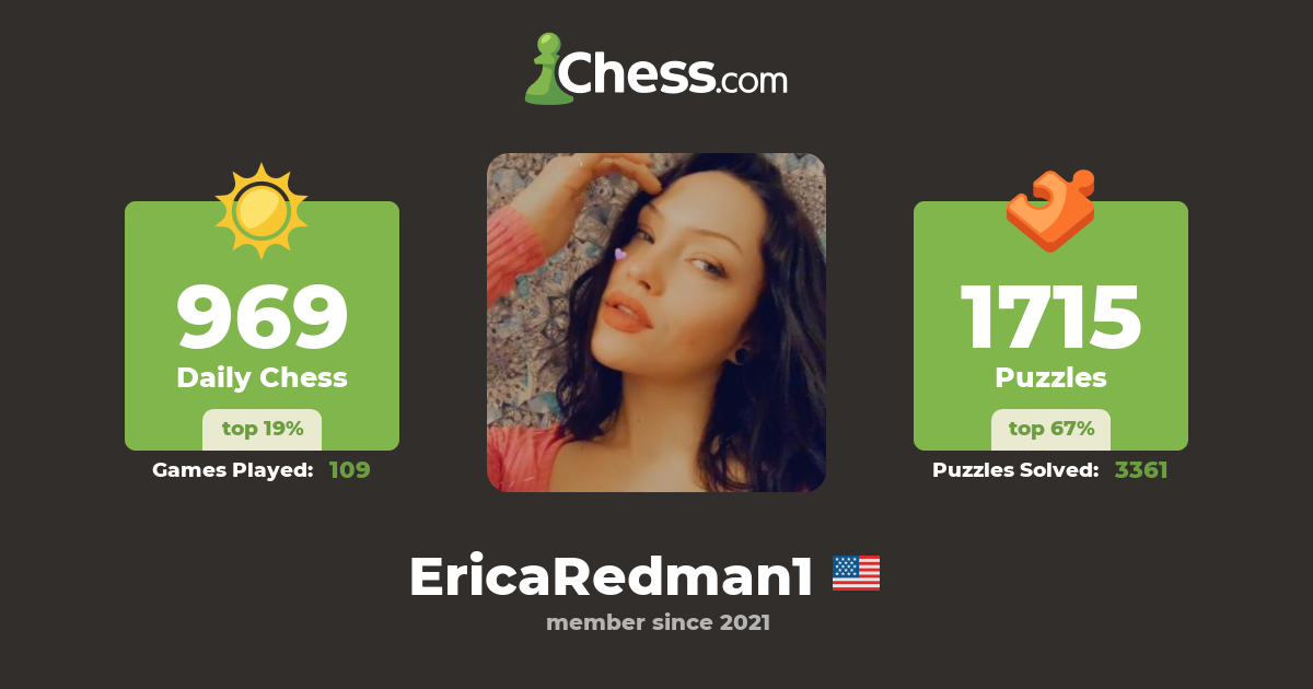 Erica Redman (EricaRedman1) - Chess Profile - Chess.com