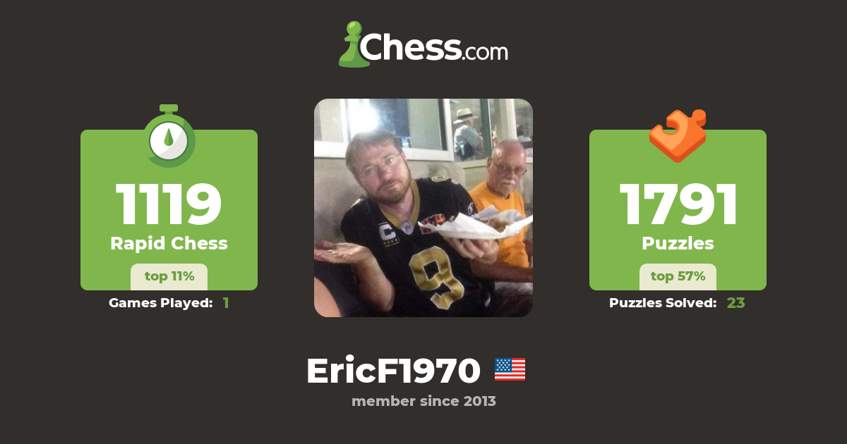 Eric F (EricF1970) - Chess Profile - Chess.com