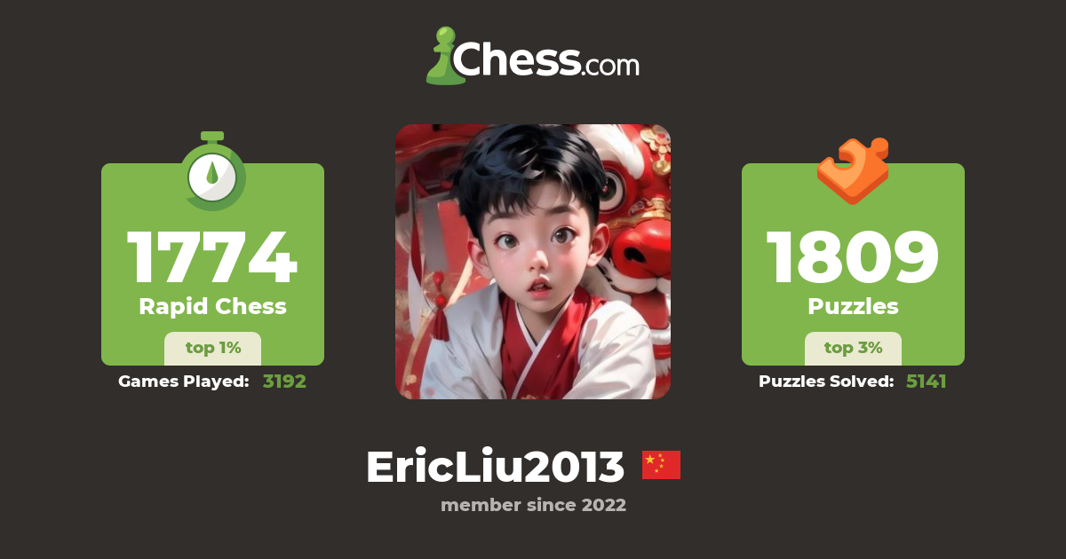 EricLiu2013 - Chess Profile - Chess.com