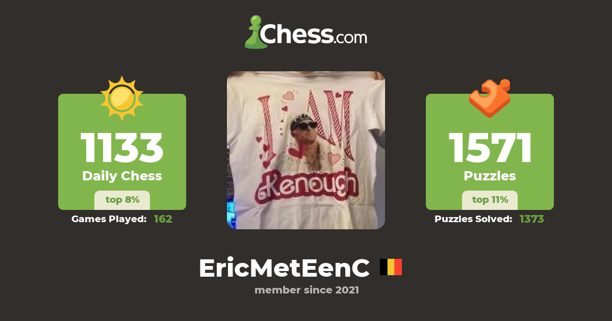 Eric Met Een C (EricMetEenC) - Chess Profile - Chess.com