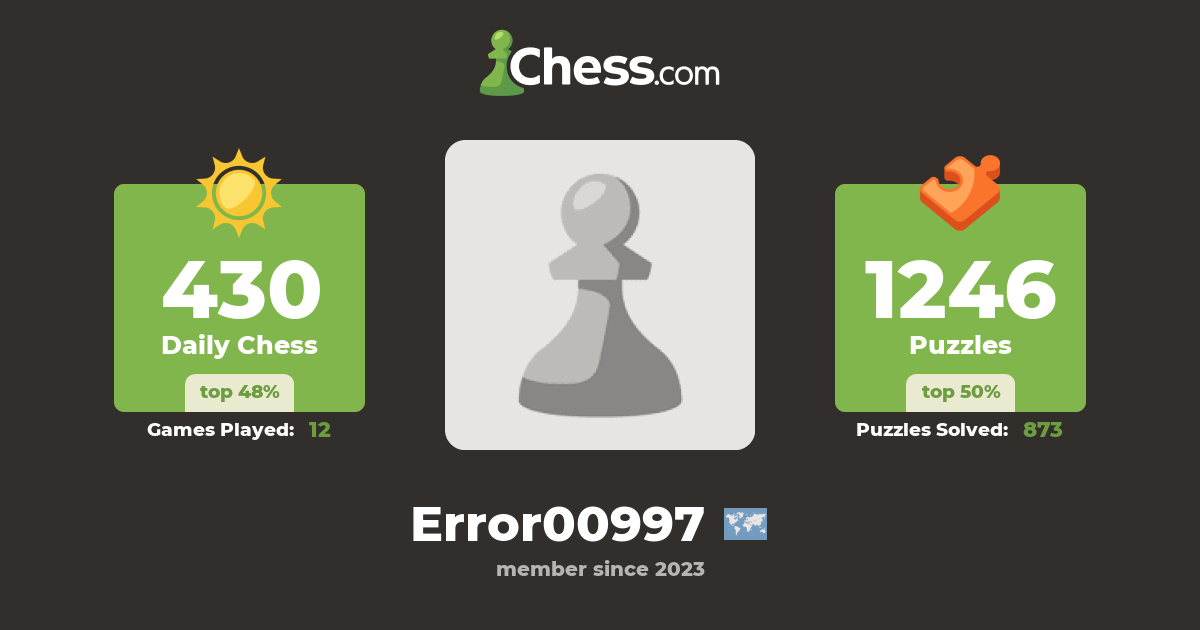 Error00997 - Chess Profile - Chess.com