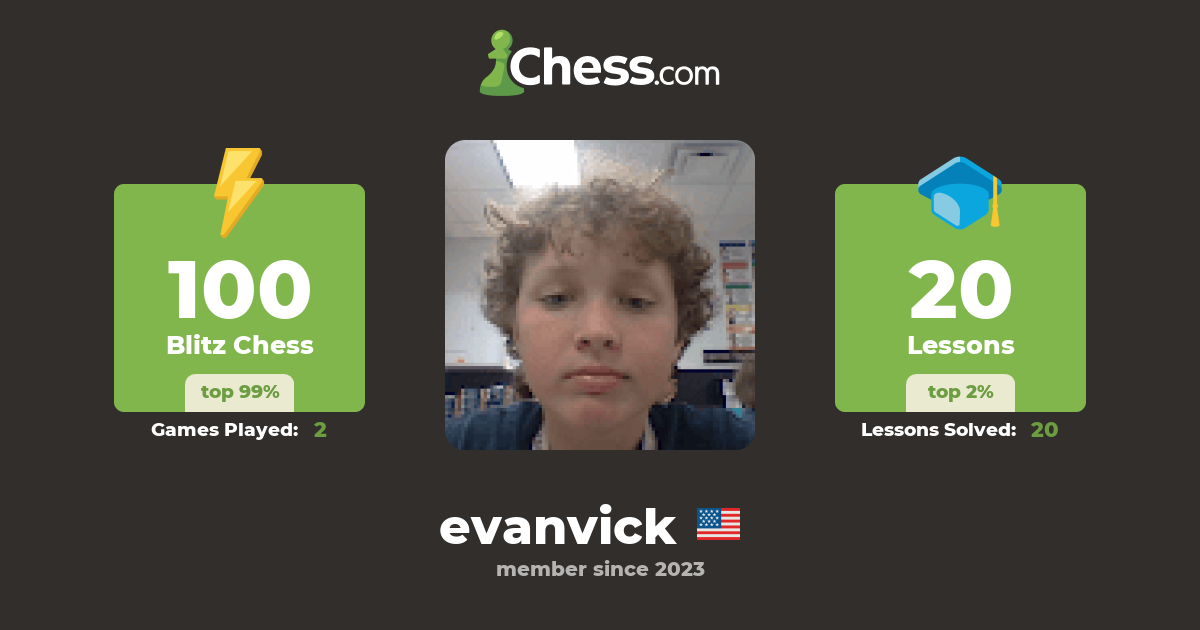 Evan Vick (evanvick) - Chess Profile - Chess.com