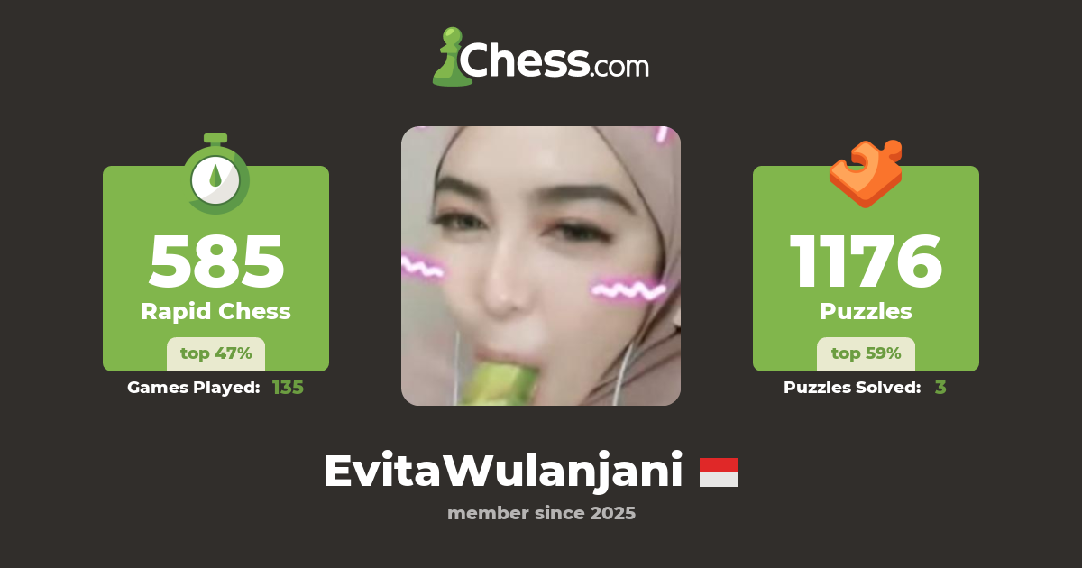 EvitaWulanjani - Chess Profile - Chess.com