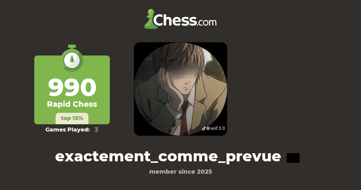 exactement_comme_prevue - Chess Profile - Chess.com
