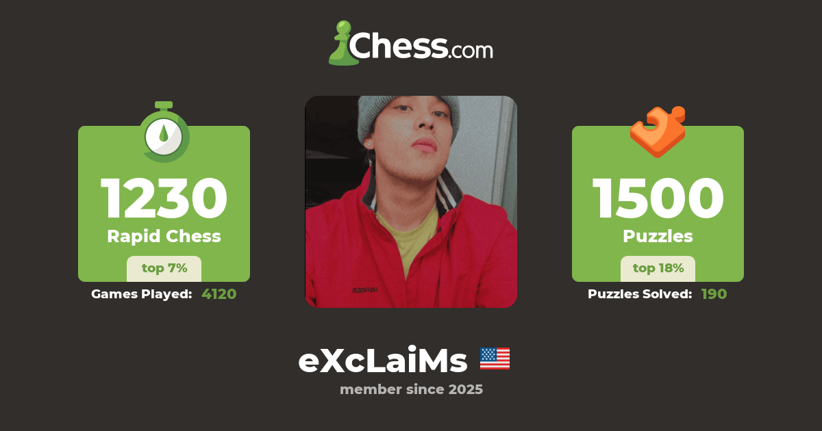 eXcLaiMs - Chess Profile - Chess.com