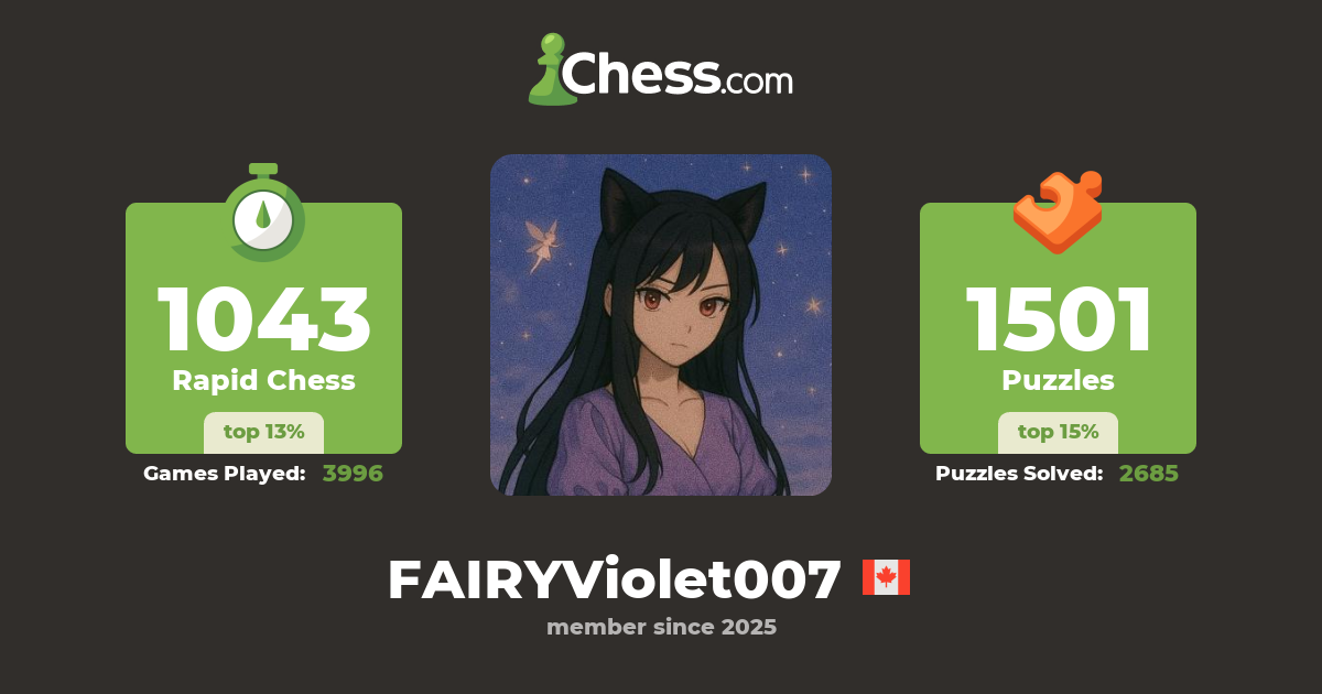 FAIRYViolet007 - Chess Profile - Chess.com
