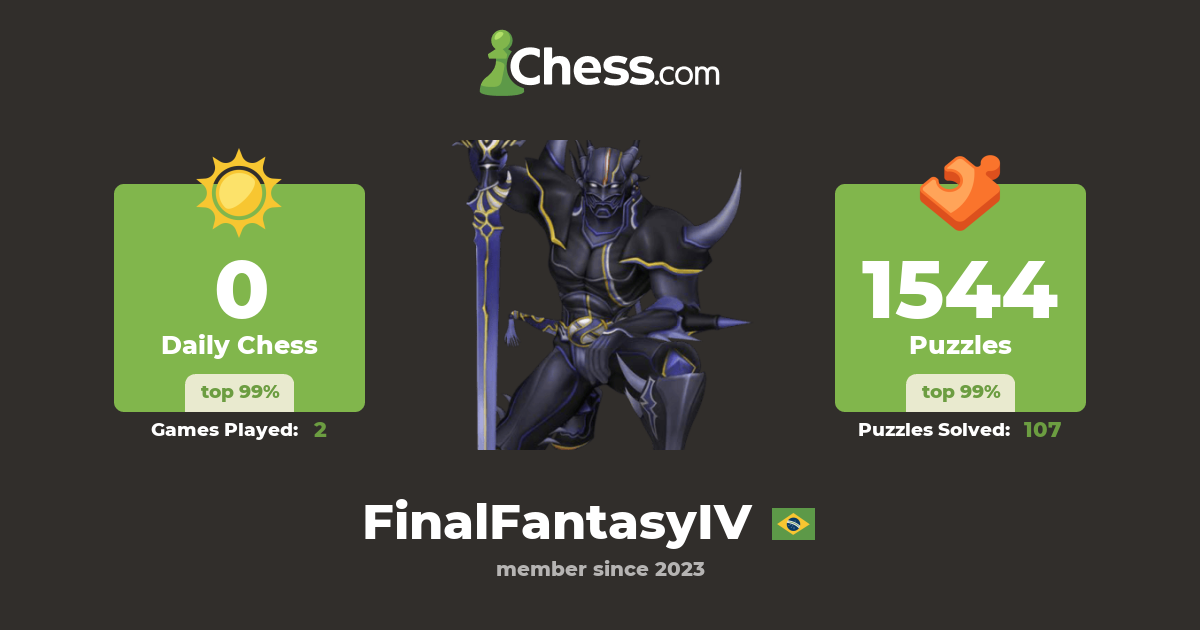 Arthur Mota Santos (FinalFantasyIV) - Chess Profile - Chess.com