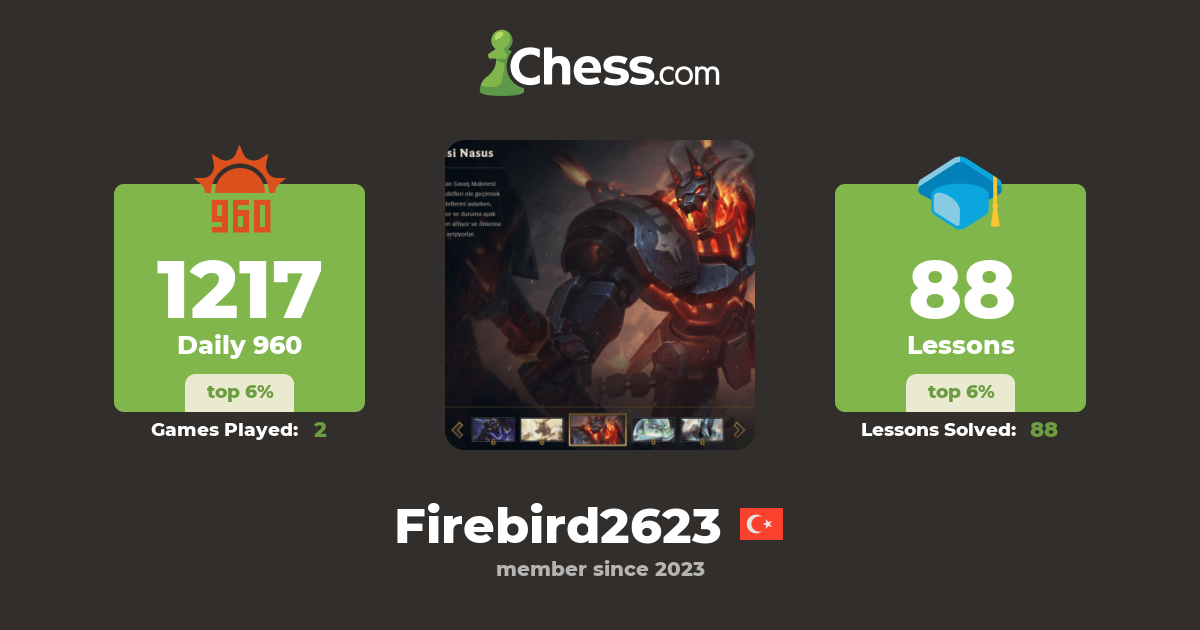 Firebird2623 - Chess Profile - Chess.com