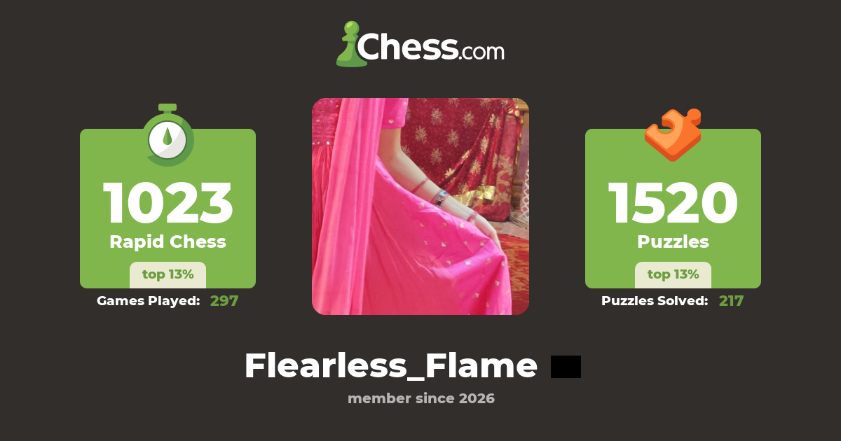 Rough edges, real vibes!!🤟🏻 (Flearless_Flame) - Chess Profile - Chess.com
