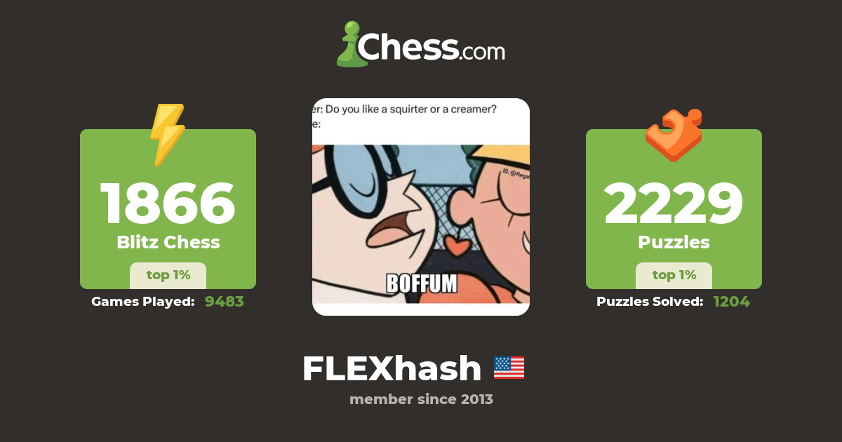 John Cookeroo (FLEXhash) - Chess Profile - Chess.com