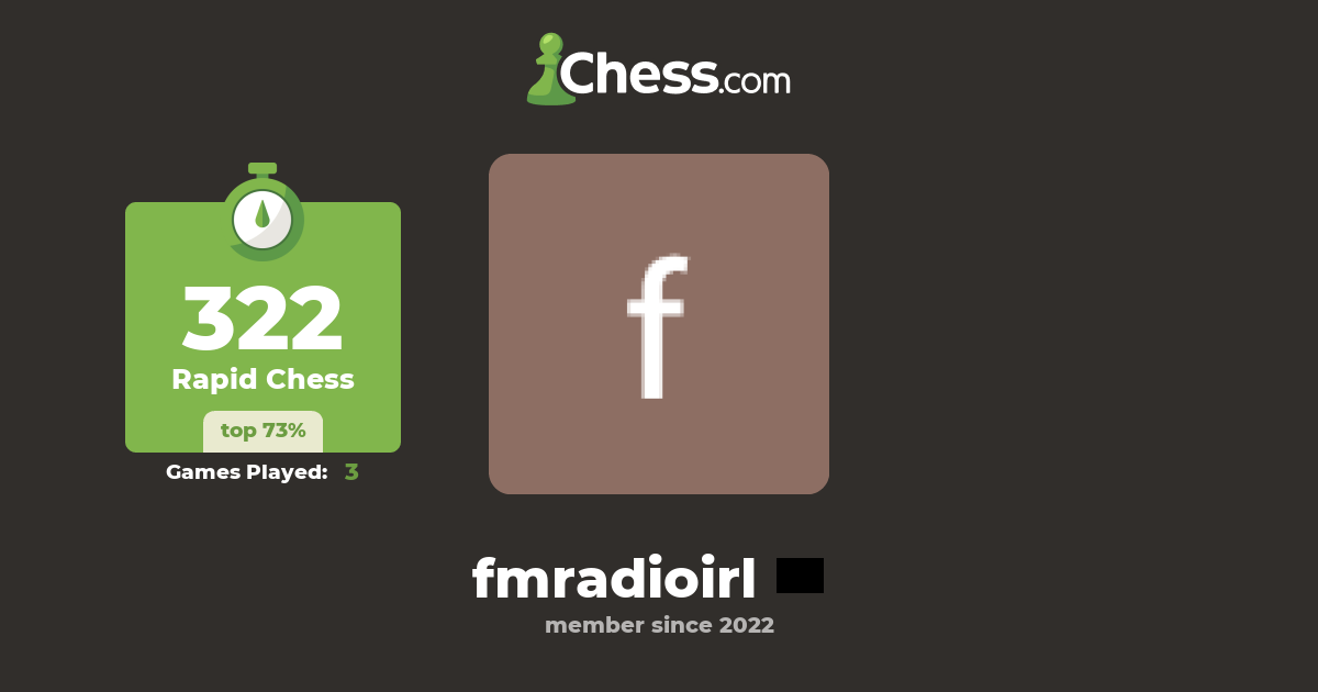 fatima rafiq (fmradioirl) - Chess Profile - Chess.com