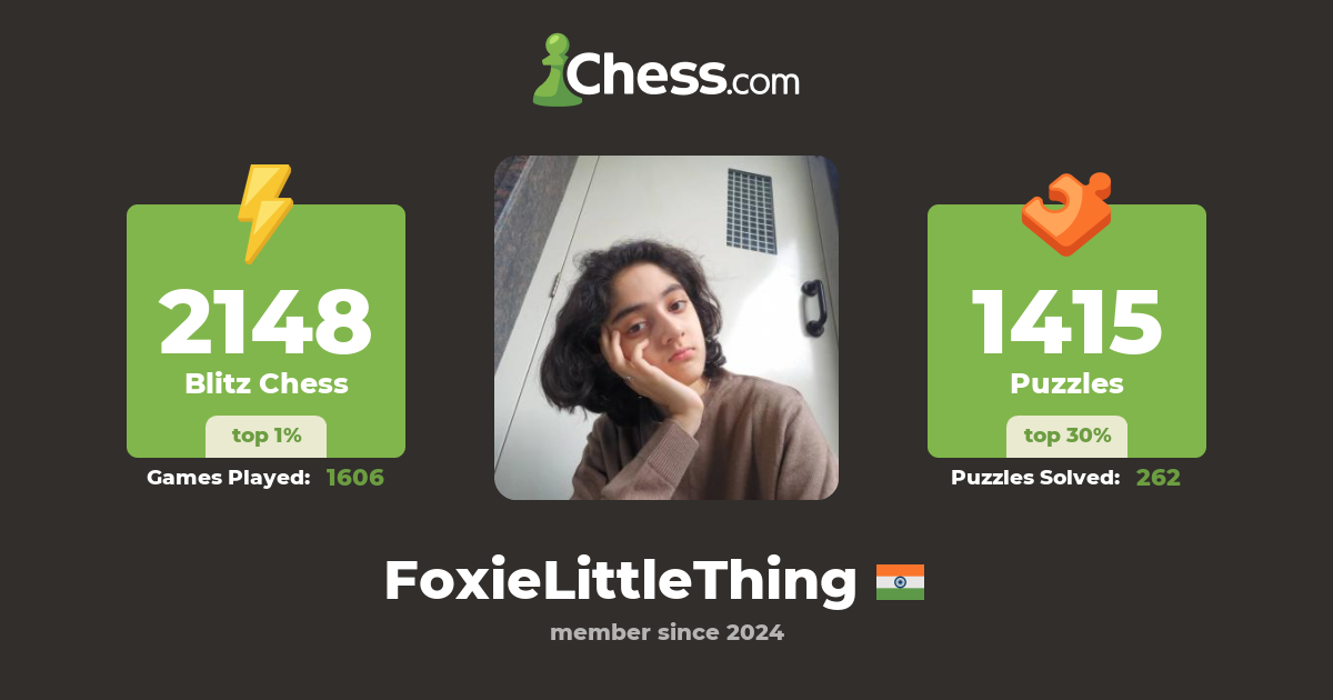 Sneha (FoxieLittleThing) - Chess Profile - Chess.com