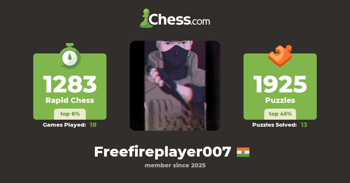 Freefireplayer007 - Chess Profile - Chess.com