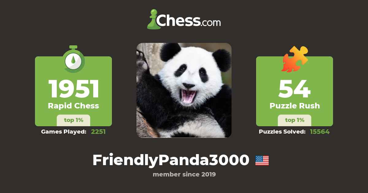 FriendlyPanda3000 - Chess Profile - Chess.com