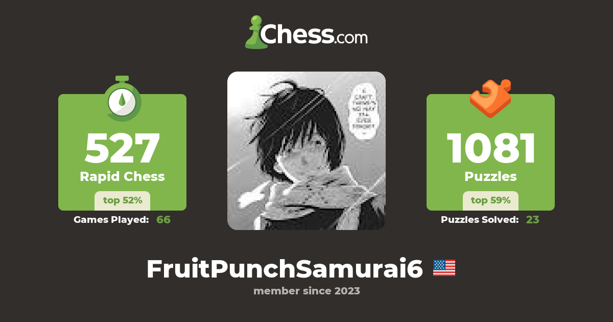Pardun ? (FruitPunchSamurai6) - Chess Profile - Chess.com