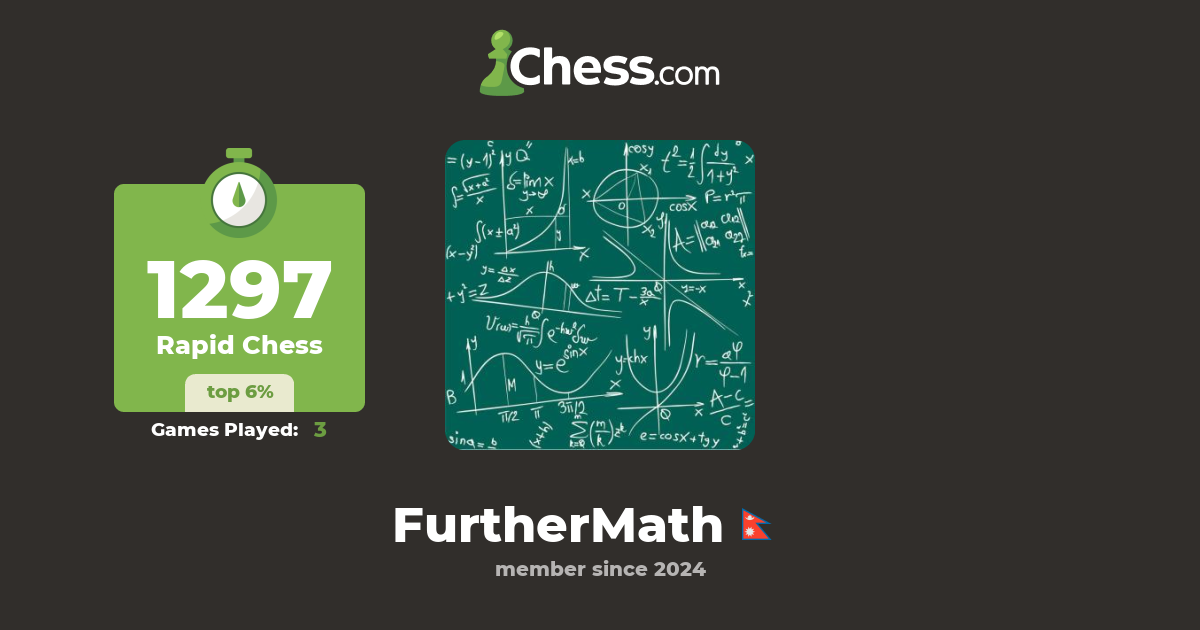 FurtherMath - Chess Profile - Chess.com