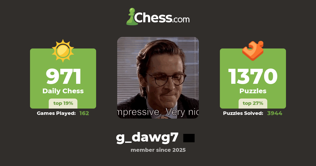 g_dawg7 - Chess Profile - Chess.com